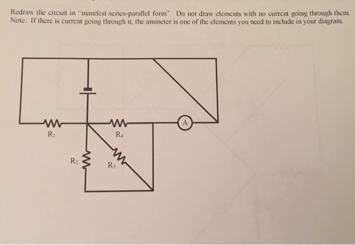 Solved Redraw the circuit in "manifest series-parallel | Chegg.com