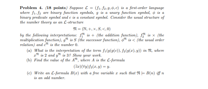 Solved Problem 4. (18 points) Suppose C (f1, f2,9,6,c) is a | Chegg.com