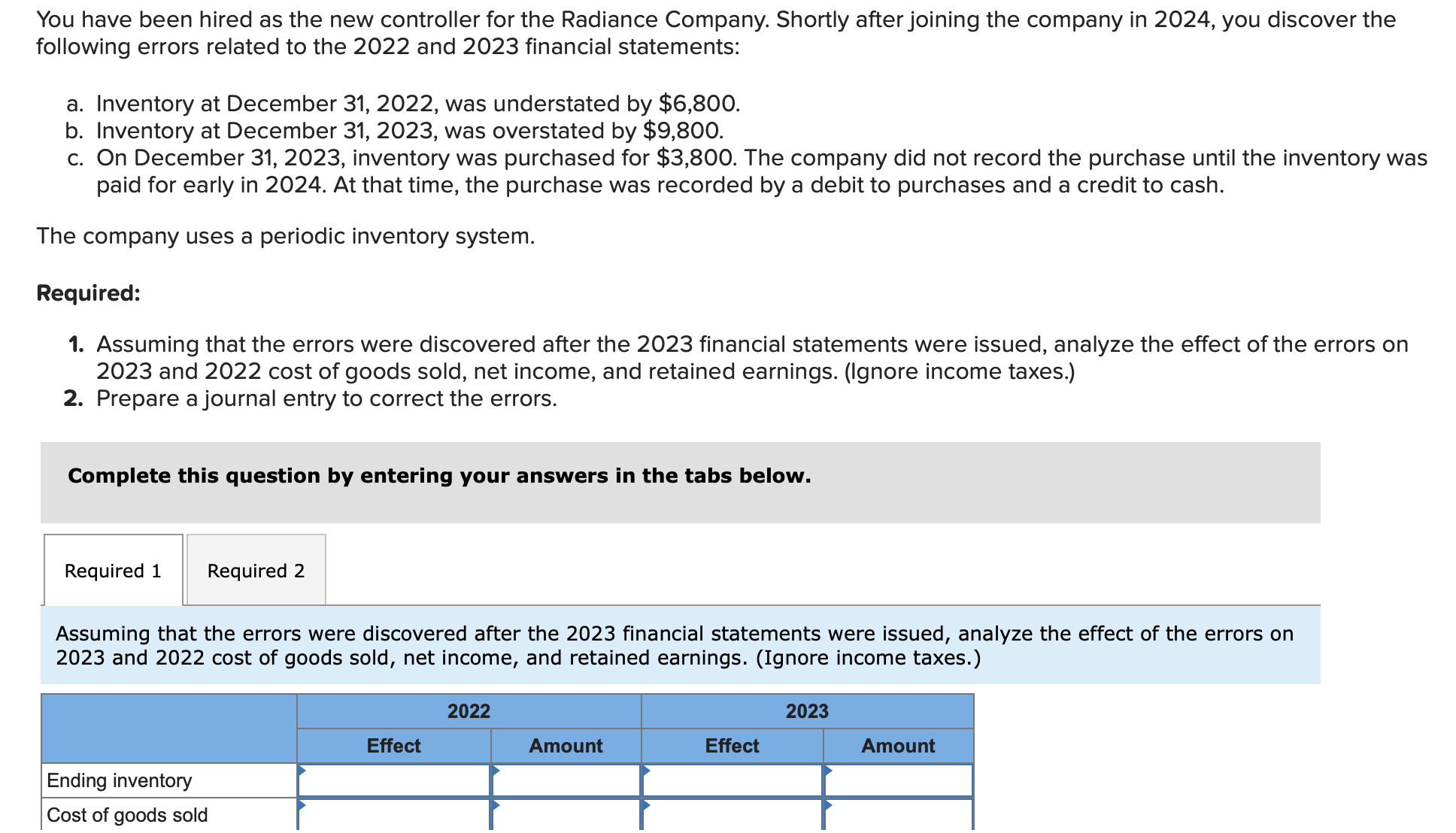 Solved You have been hired as the new controller for the | Chegg.com