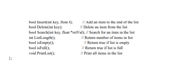 Solved For this project, you will complete the provided | Chegg.com