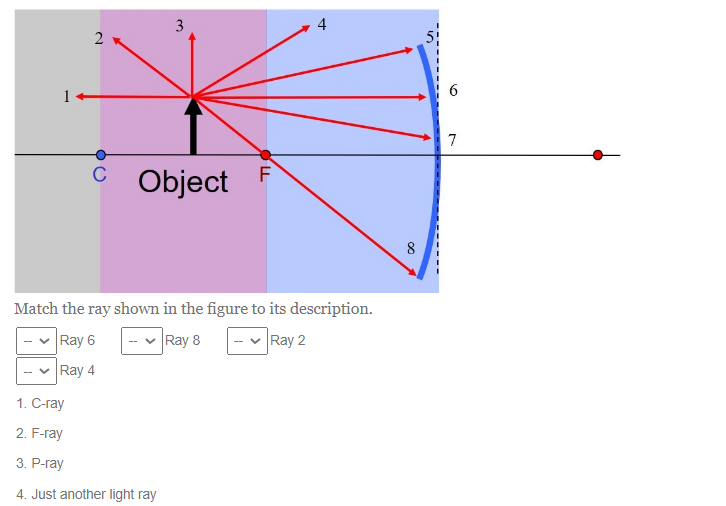 Solved Which of the numbered rays of light is the P-Ray (the | Chegg.com