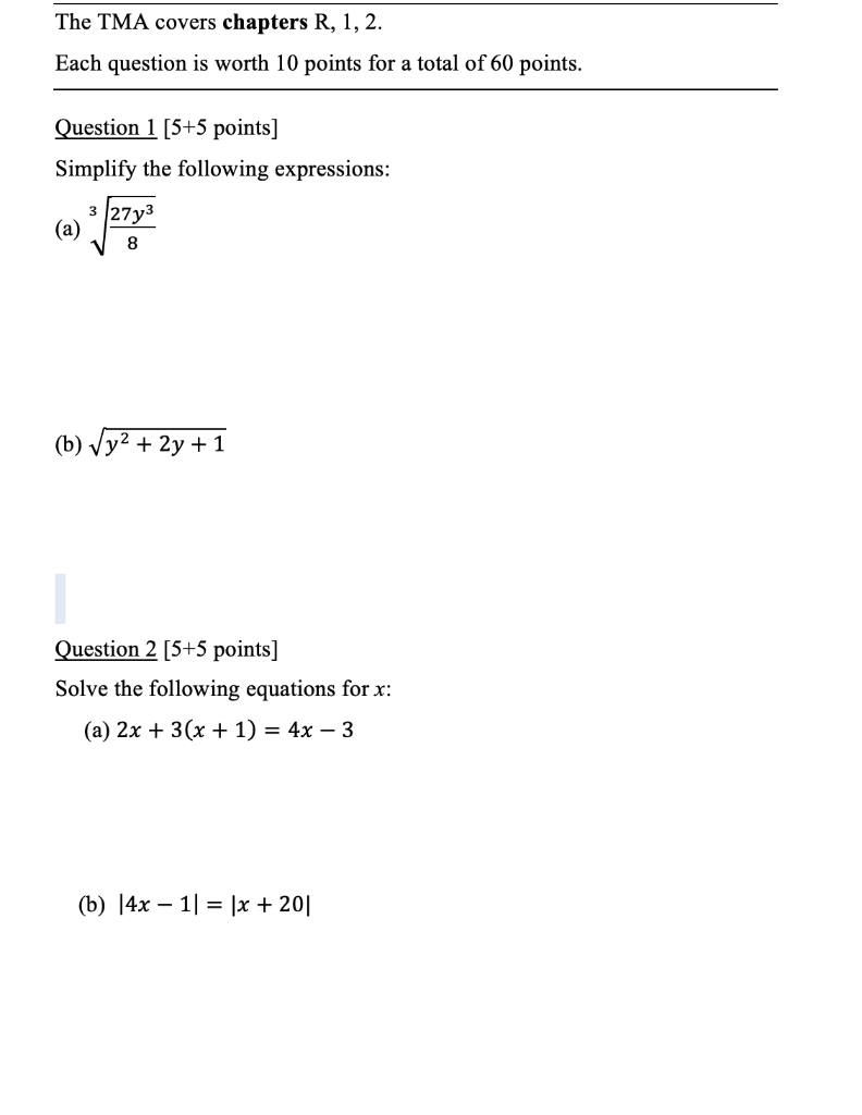 Solved Question 3 [5+5 points) (a) Find all solutions to | Chegg.com