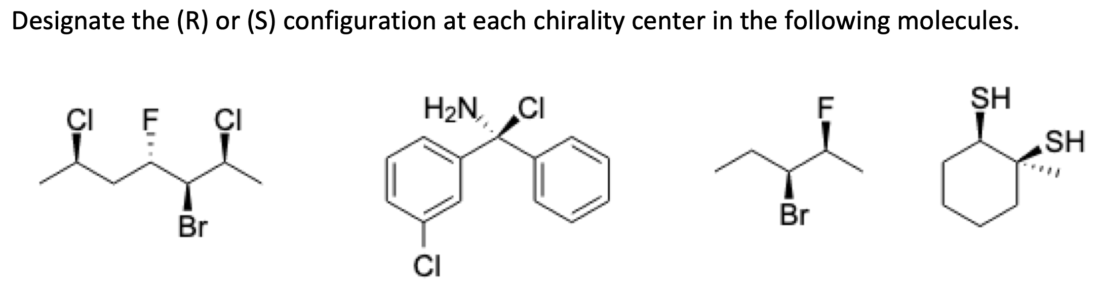 Solved Designate the (R) or (S) configuration at each | Chegg.com