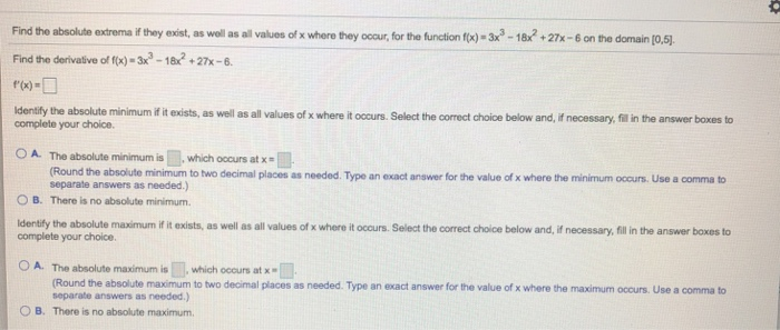 Solved Graph the function, considering the domain, critical | Chegg.com