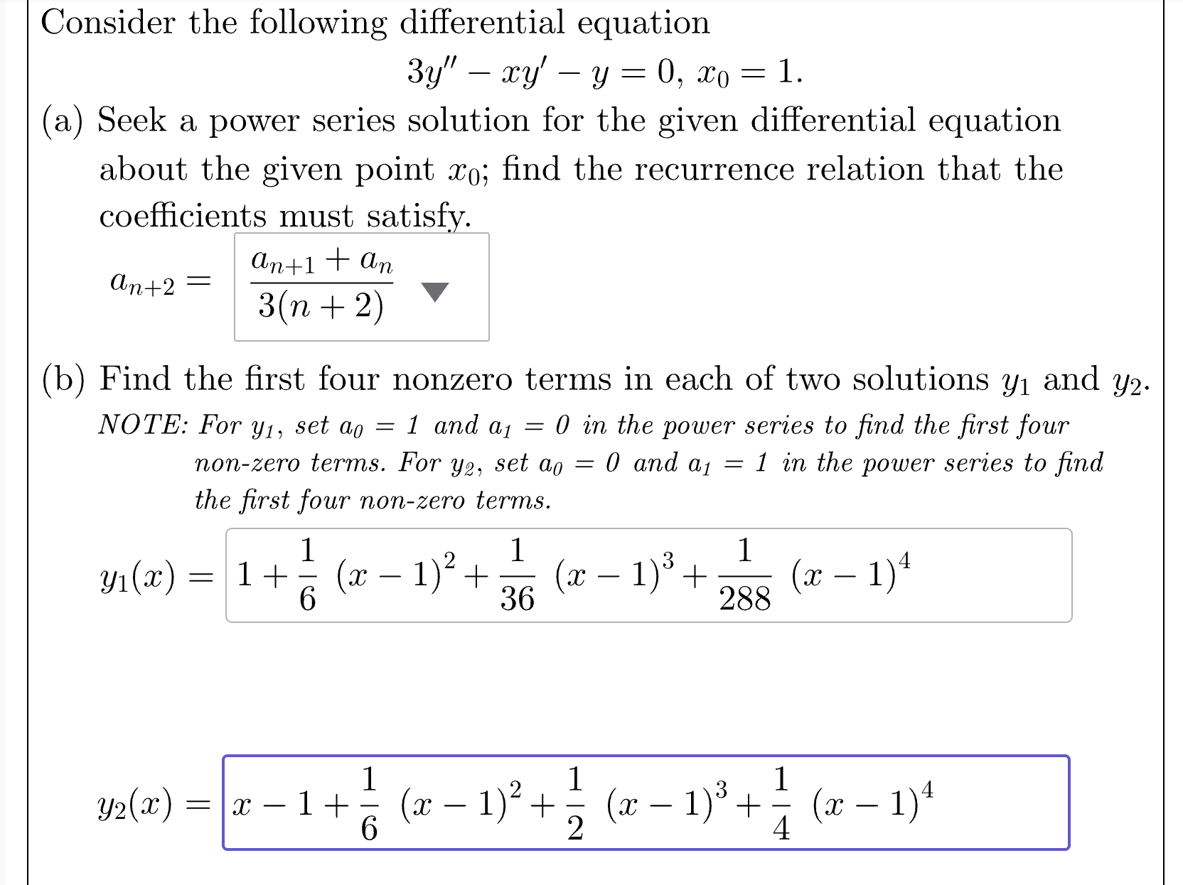 Solved Consider the following differential | Chegg.com