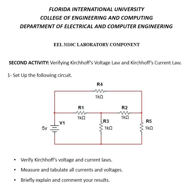Solved FLORIDA INTERNATIONAL UNIVERSITY COLLEGE OF | Chegg.com