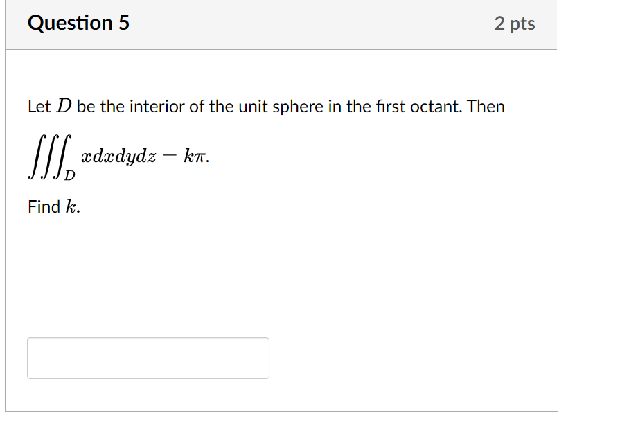 Solved Let D be the interior of the unit sphere in the first | Chegg.com
