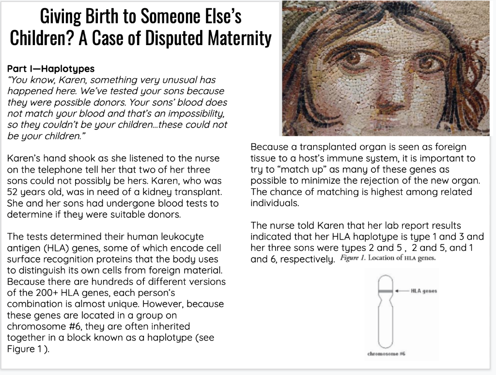 Solved Giving Birth to Someone Else's Children? A Case of | Chegg.com