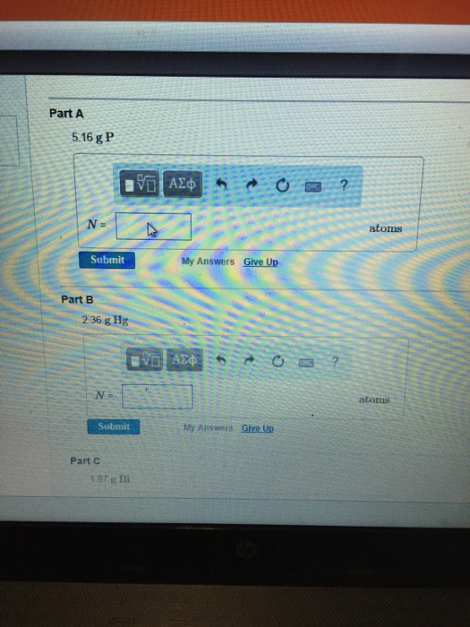Solved Part A 5.16 g P DVD AE Submit My Answers Give Up Part | Chegg.com