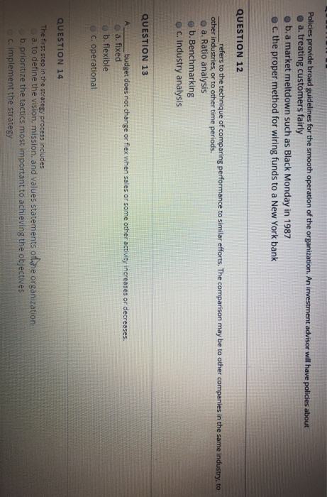 Solved Policies provide broad guidelines for the smooth | Chegg.com