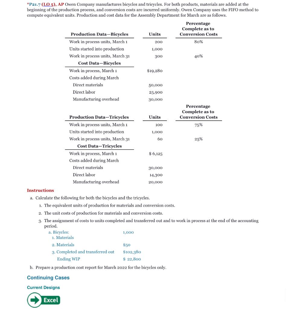 Solved beginning of the production process, and conversion | Chegg.com
