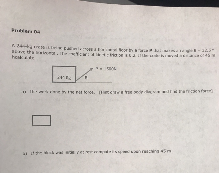 Solved Problem 05 net external force is applied to a 4.58-kg | Chegg.com
