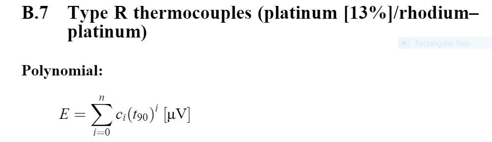 3.21 Thermoelectric reference emf and temperature for | Chegg.com