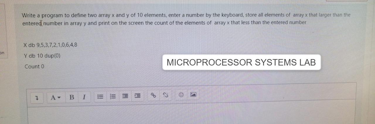 Solved Write a program to define two array x and y of 10 | Chegg.com