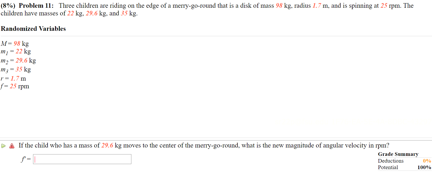 Solved (8\%) Problem 11: Three children are riding on the | Chegg.com