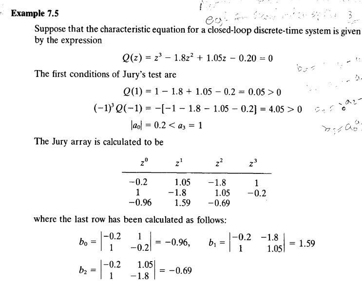 Solved Using by MS Excel and matlab , Jury’s Test: a. | Chegg.com