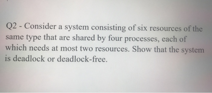 Solved Consider a system consisting of three resources of | Chegg.com