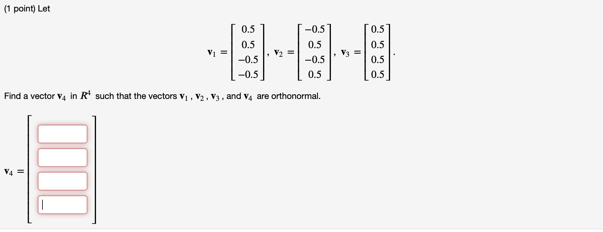 Solved 1 Point Let рќђї1 вћўвћјвћўвћўвћўвћў0 50 5в 0 5в 0 5вћ вћ вћґвћґвћґвћґ Chegg