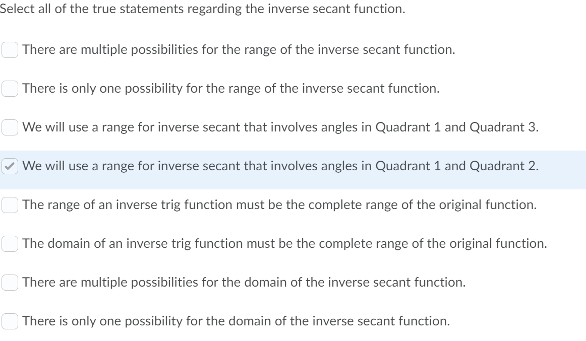 Solved Select all of the true statements regarding the | Chegg.com