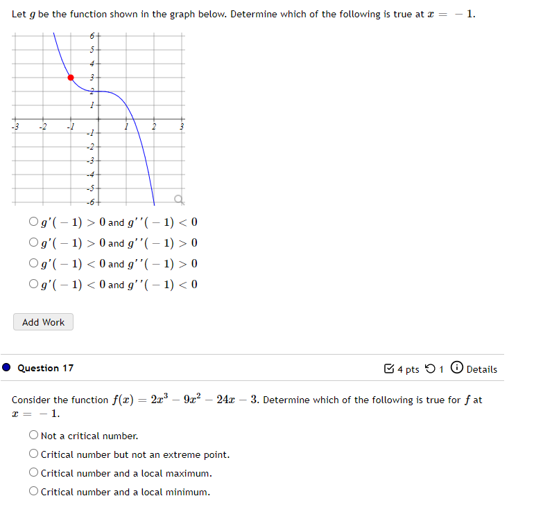 Solved Let g be the function shown in the graph below. | Chegg.com