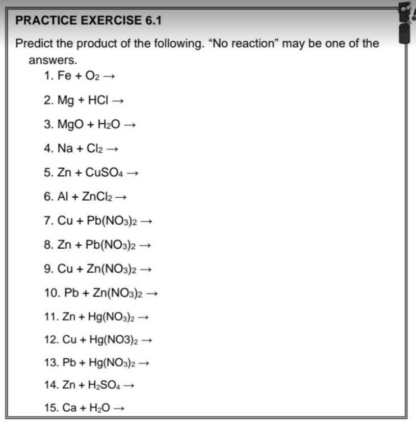 Solved Predict the product of the following. "No reaction" | Chegg.com