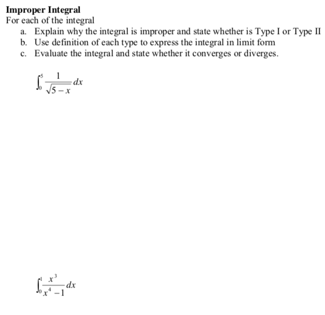 Solved Evaluate the integrals 1 SA dx Hint: Use Weierstrass | Chegg.com