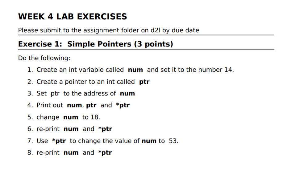 Solved WEEK 4 LAB EXERCISES Please submit to the assignment | Chegg.com