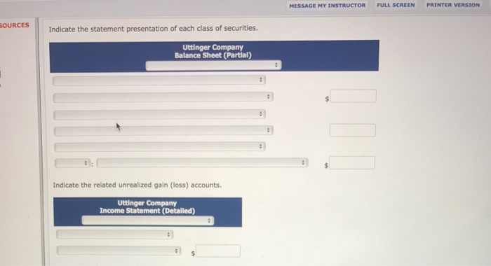 Solved Exercise 16-12 Uttinger Company has the following | Chegg.com