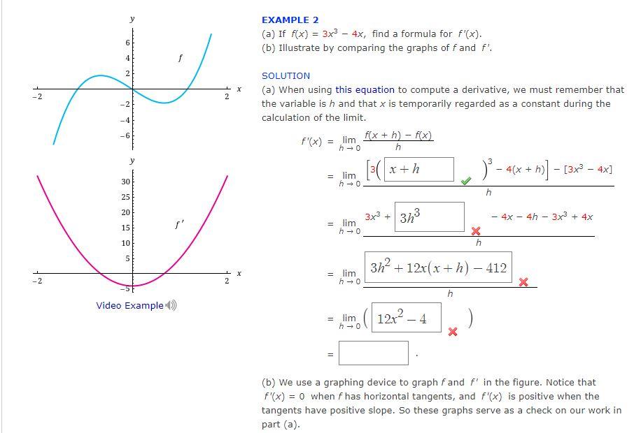Solved EXAMPLE 2 (a) If f(x) = 3x3 - 4x, find a formula for | Chegg.com