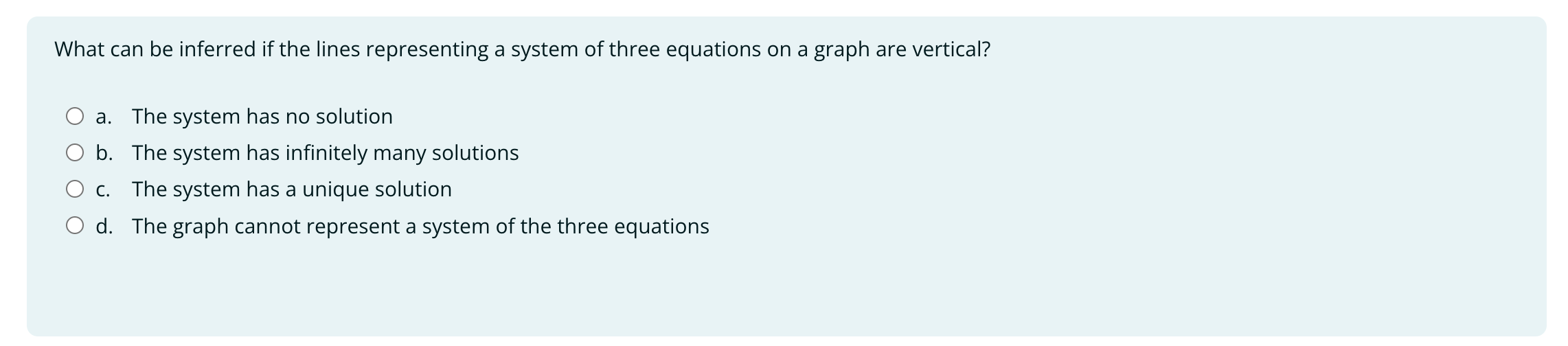 Solved What can be inferred if the lines representing a | Chegg.com