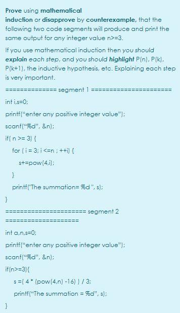 Solved Prove using mathematical induction or disapprove by | Chegg.com