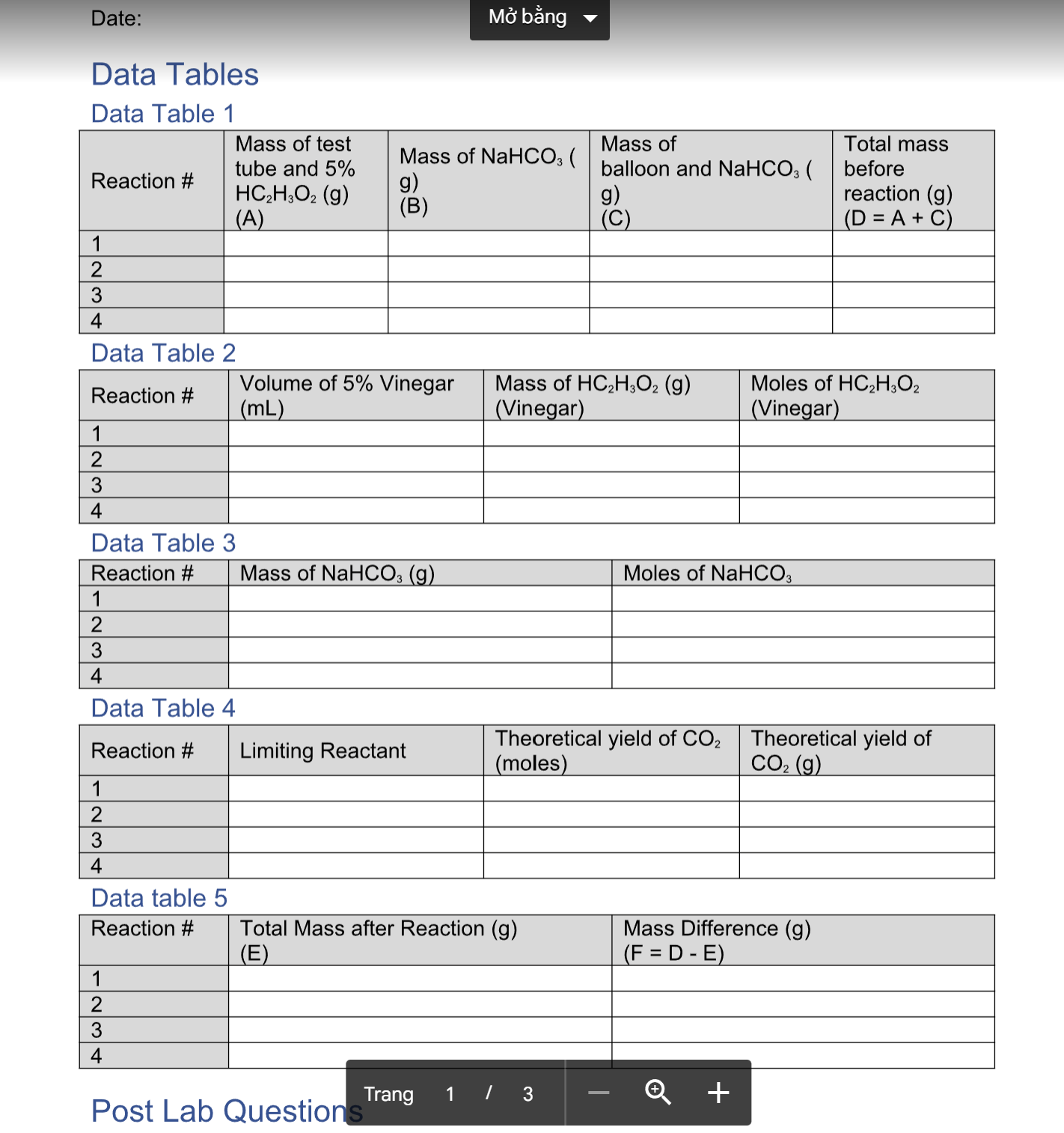 Data Tables Data Table 1 Mata Tahle? Data Table 3 | Chegg.com