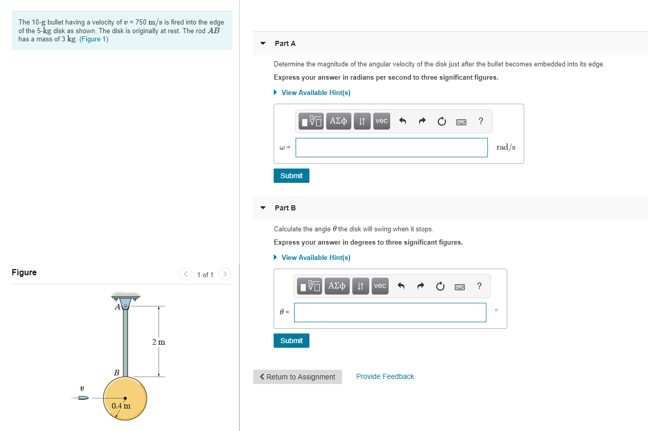 Solved The 10-g bullet having a velocity of u = 750 m/s is | Chegg.com