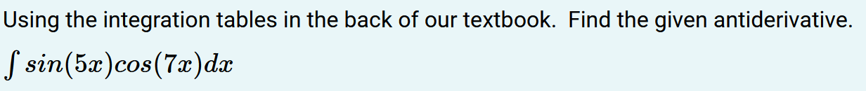 Solved Using the integration tables in the back of our | Chegg.com