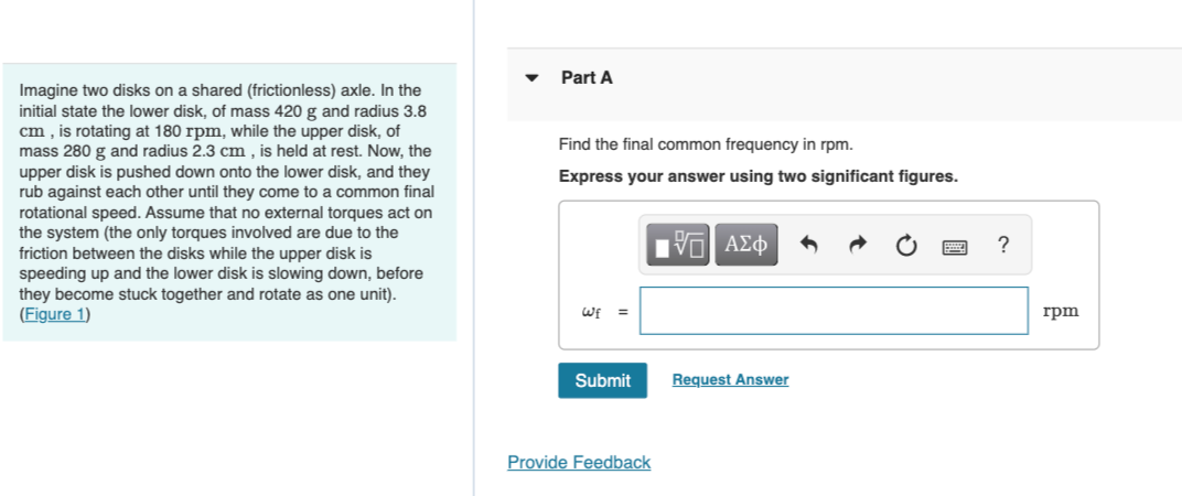 Solved Imagine two disks on a shared (frictionless) axle. In | Chegg.com