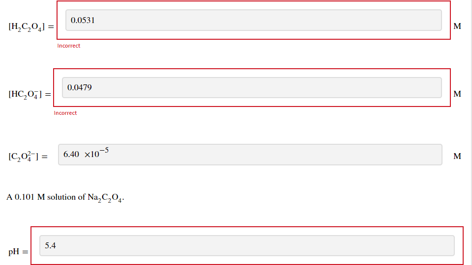 Solved Oxalic acid, H,C204, has acid dissociation constants | Chegg.com