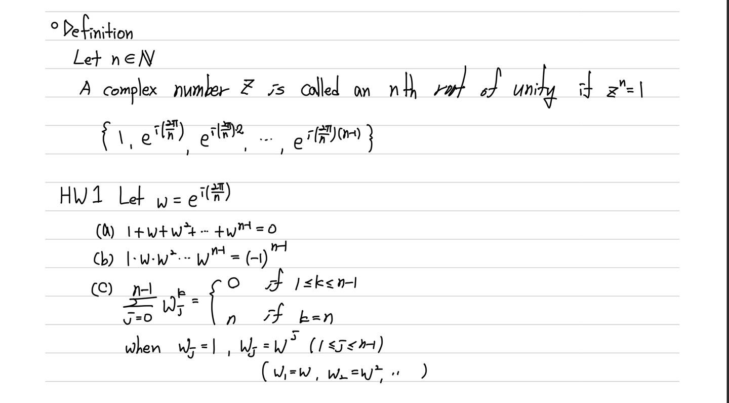 Solved Let n∈N A complex number z is called an nth rort of | Chegg.com