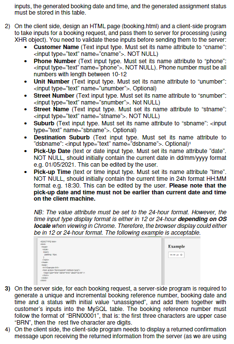 Solved 2. Assignment Tasks The assignment is to develop a | Chegg.com
