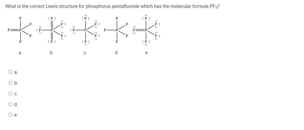 Pf5 Lewis Dot Structure
