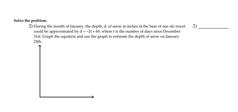 Solved 2) Solve the problem. 2) During the month of January, | Chegg.com