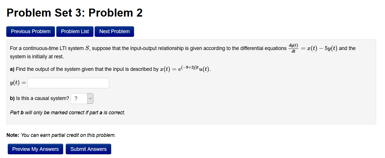 Solved Problem Set 3: Problem 2 Previous Problem Problem | Chegg.com