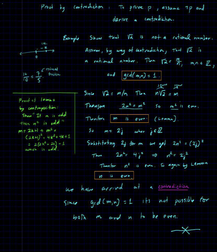 Solved 3) Use a proof by contradiction to show that the | Chegg.com