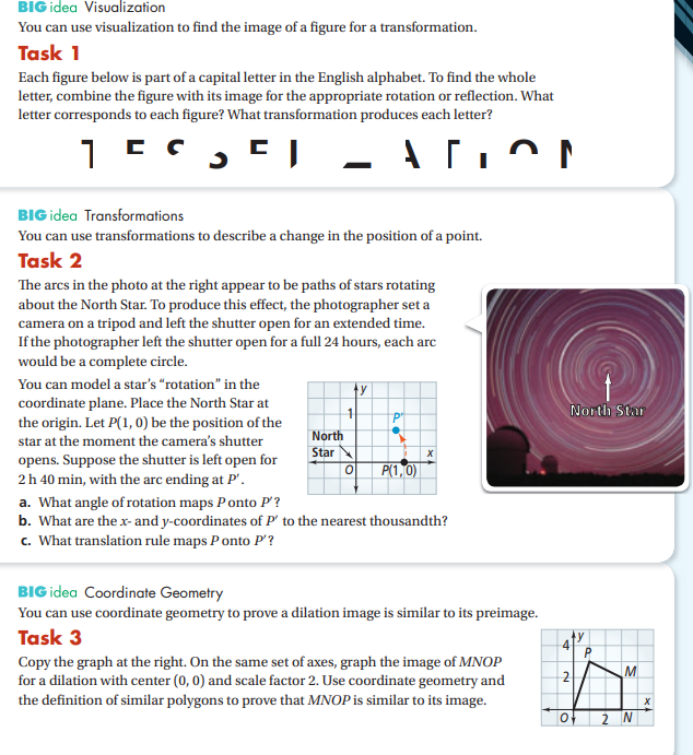 Solved BIG idea Visualization You can use visualization to | Chegg.com