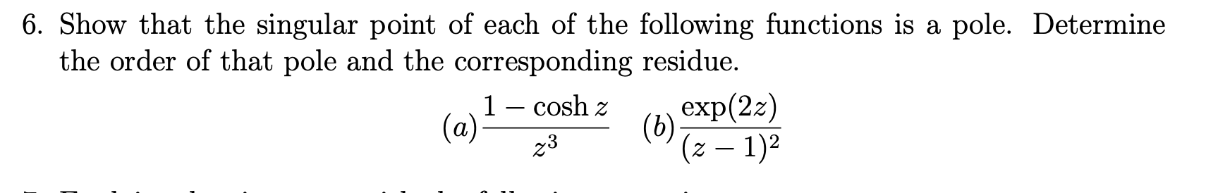 Solved 6. Show that the singular point of each of the | Chegg.com