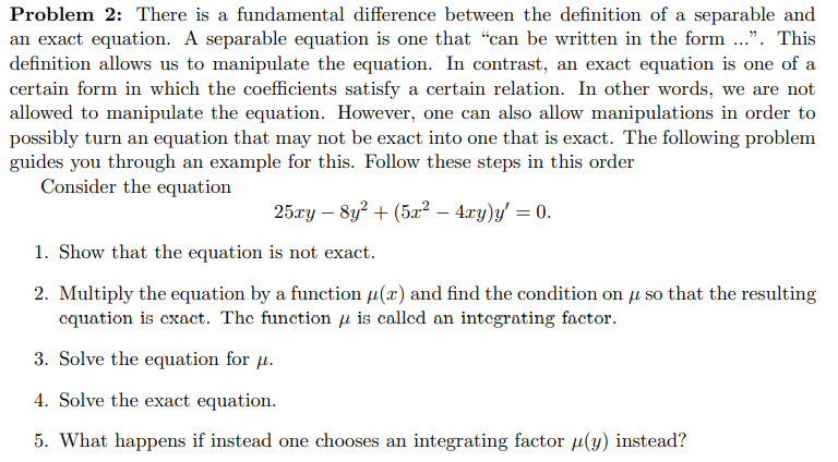 Solved Problem 2: There is a fundamental difference between | Chegg.com