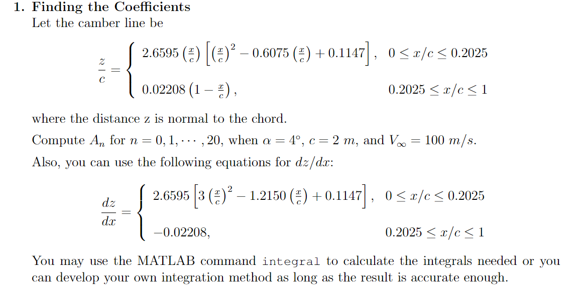 Solved Finding the Coefficients Problem description is | Chegg.com