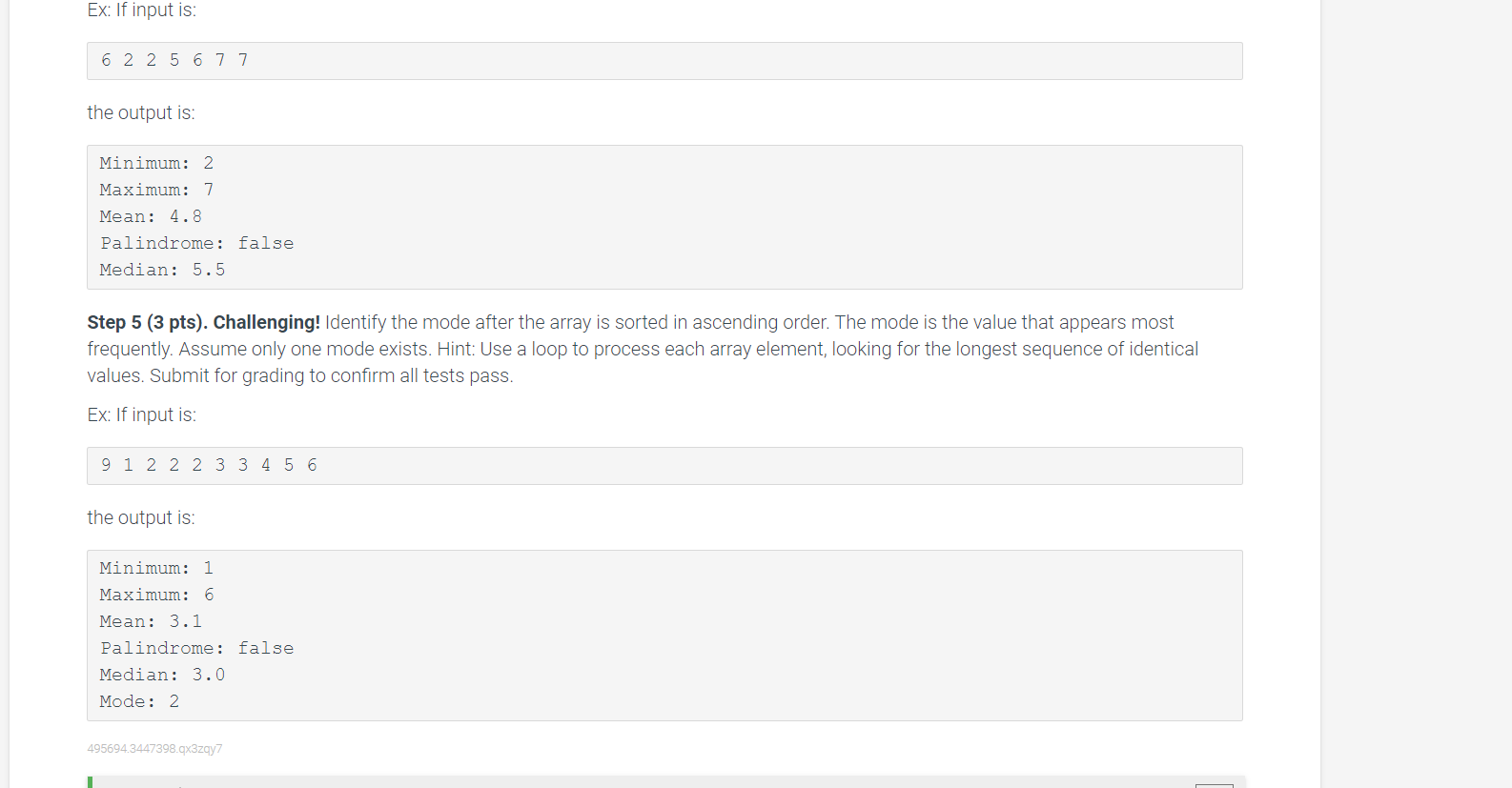 Solved Maximum: 99 Mean: 21.7 Step 3 (2 pts). Use a loop to | Chegg.com