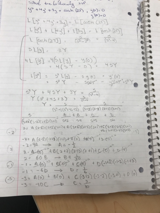 Solved 2.) (3 pts) Using the Laplace transform method, solve | Chegg.com Solved 2.) (3 pts) Using the Laplace transform method, solve | Chegg.com