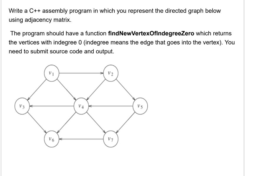 Solved Write a C++ assembly program in which you represent | Chegg.com