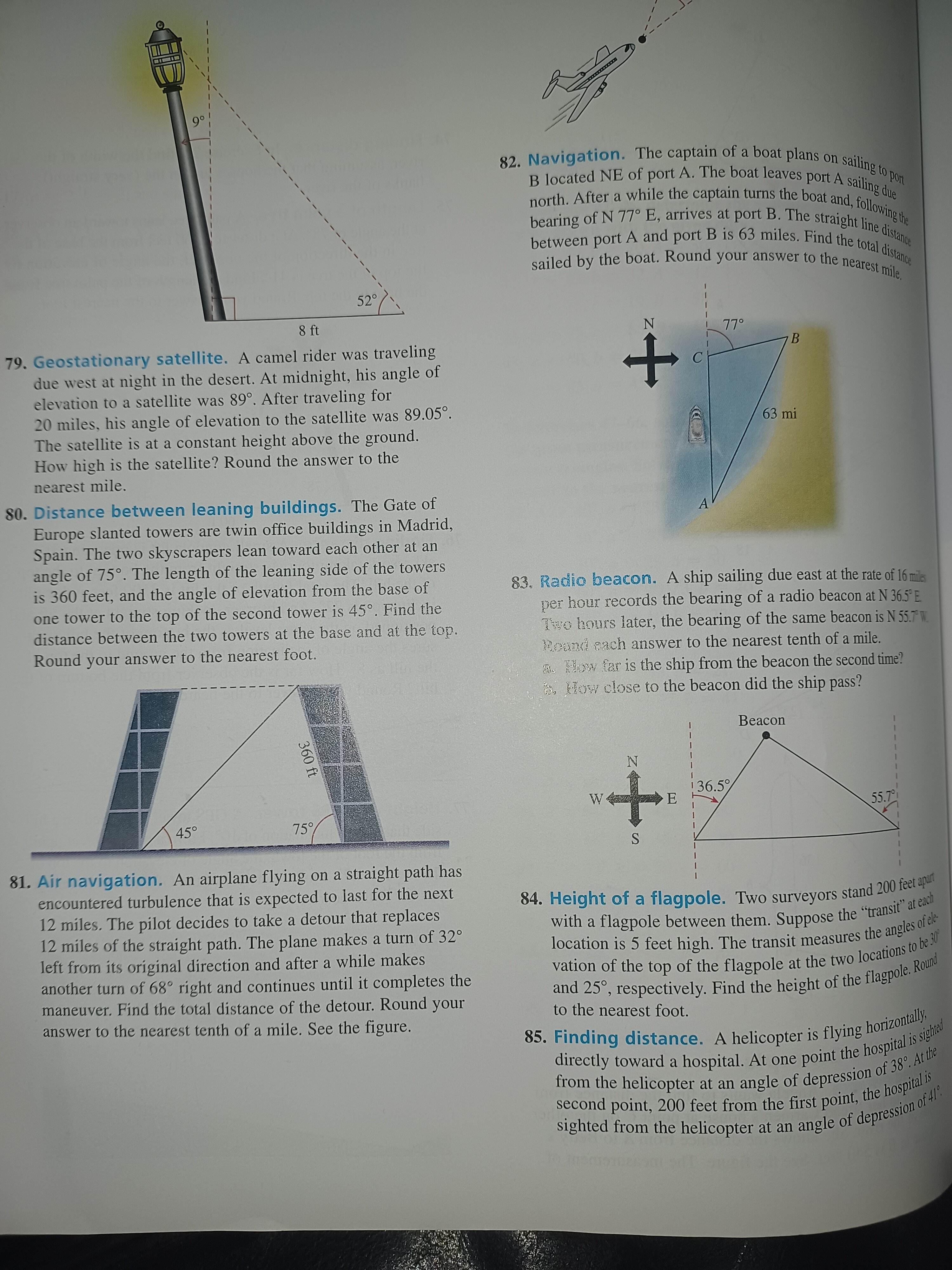 Solved 82. Navigation. The captain of a boat plans on | Chegg.com